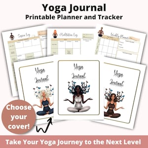 Yoga Journal Printable for Women Wellness Planner Meditation | Etsy