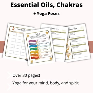 Yoga Journal Printable for Women, Wellness Planner, Meditation Journal ...