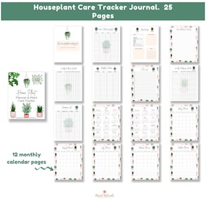 Printable Plant Journal With Printable Plant Stickers, Plant Lover Gift ...