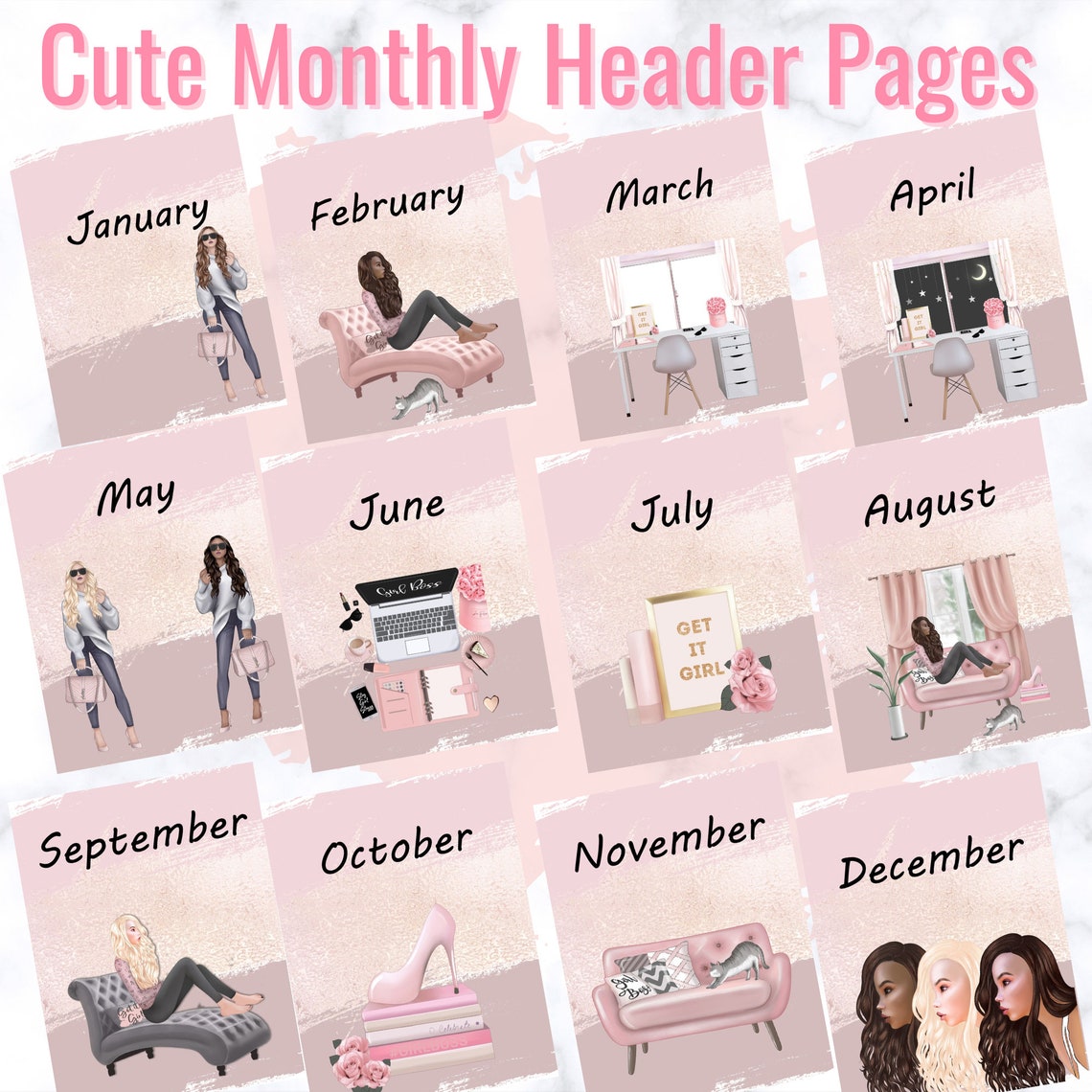 Boss Babe Planner Printable PDF for Women Lady Boss Planner | Etsy