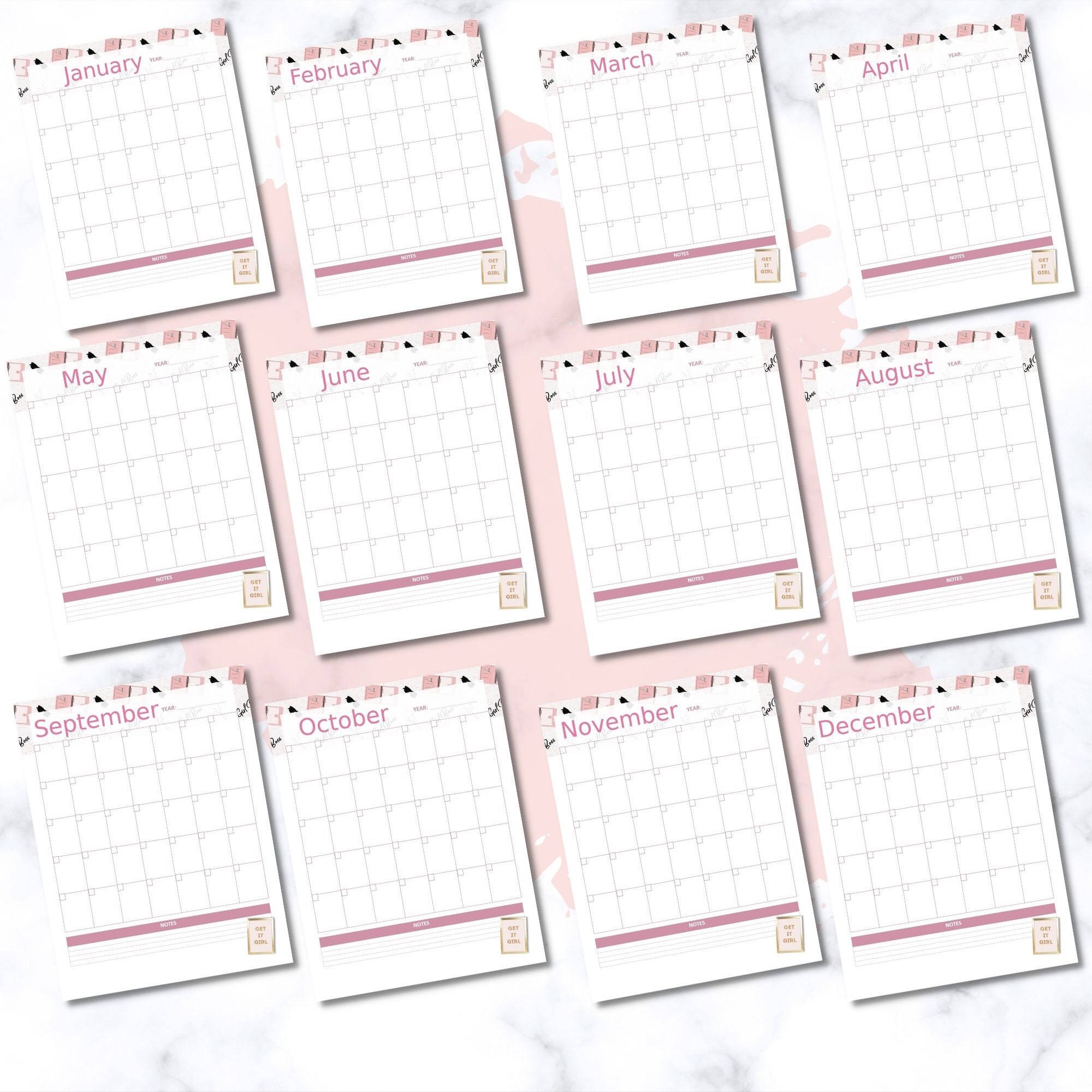 Boss Babe Planner Printable PDF for Women Lady Boss Planner | Etsy