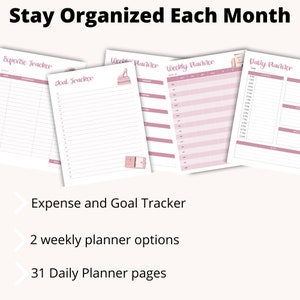 Boss Babe Planner Printable PDF for Women, Lady Boss Planner, Girl Boss ...