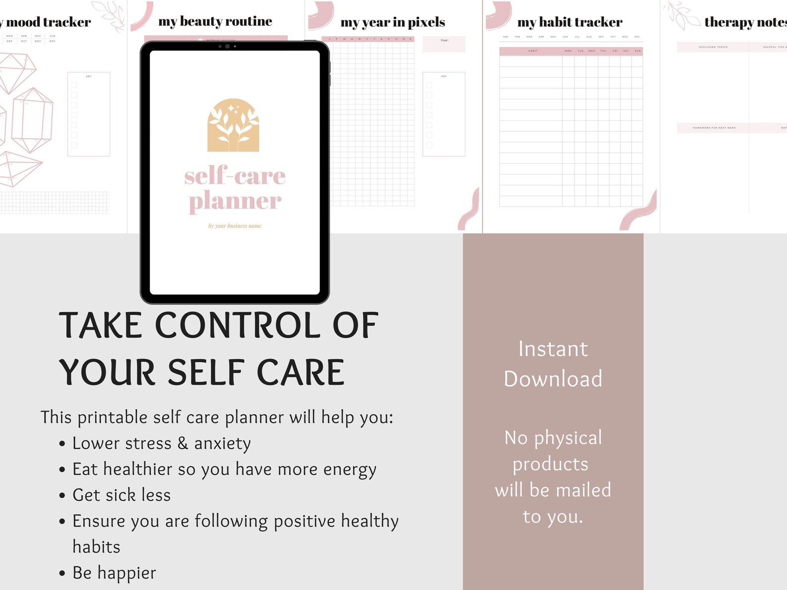 Self Care Journal for Women, Wellness Journal, Minimalist Self Care ...