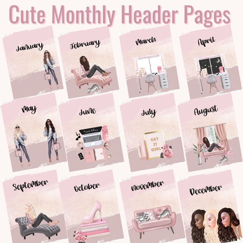 Boss Babe Planner Printable PDF for Women, Lady Boss Planner, Girl Boss ...