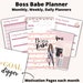 Boss Babe Planner Printable PDF for Women Lady Boss Planner - Etsy