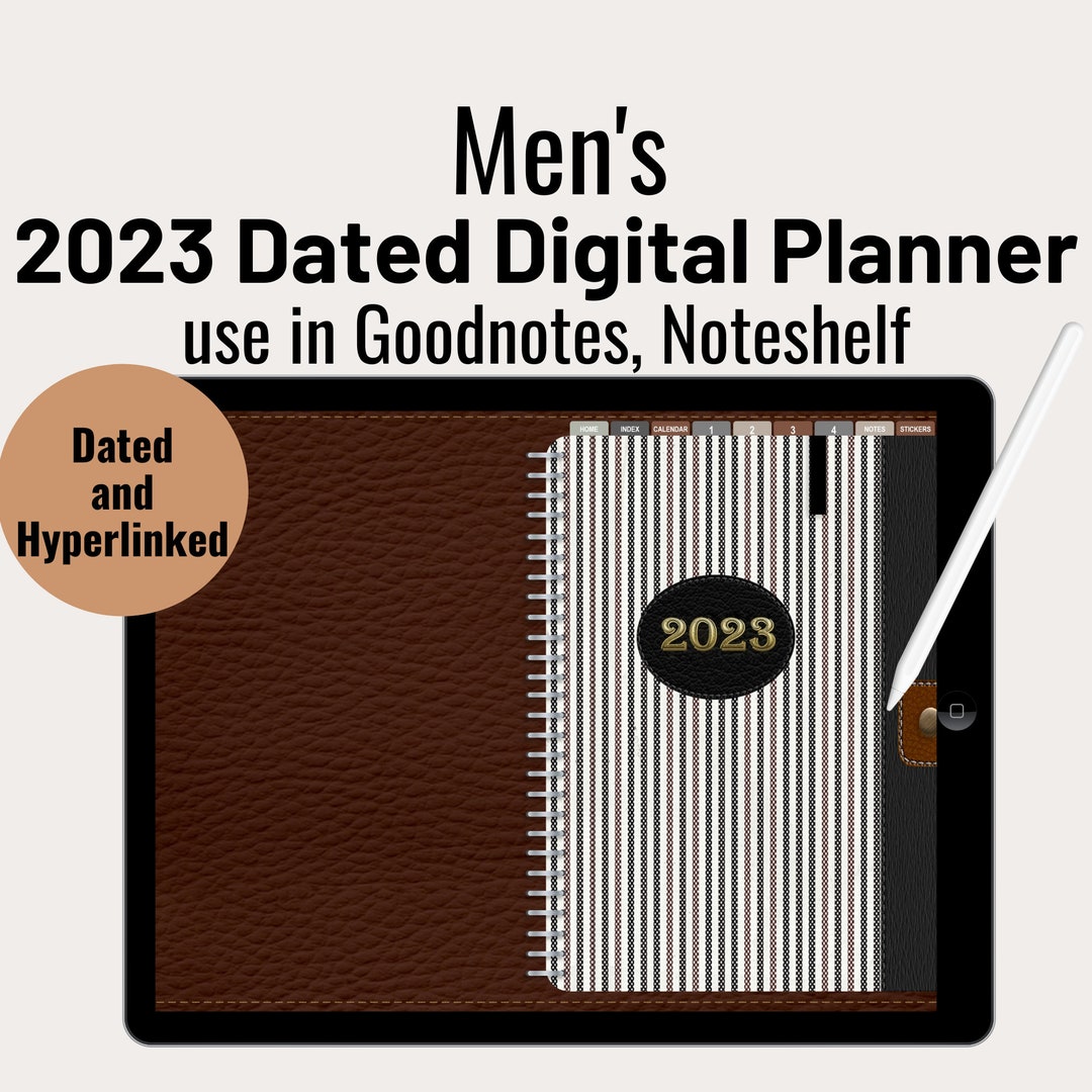 Digital Planner 2023 for Men, Mens Planner 2023, Masculine Planner ...