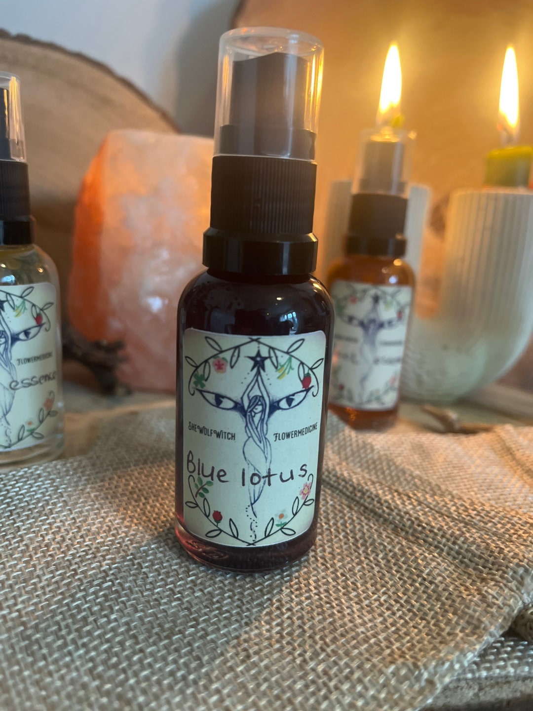 Blue Lotus Flower Essence Spray With Pure Essential Oil - Etsy