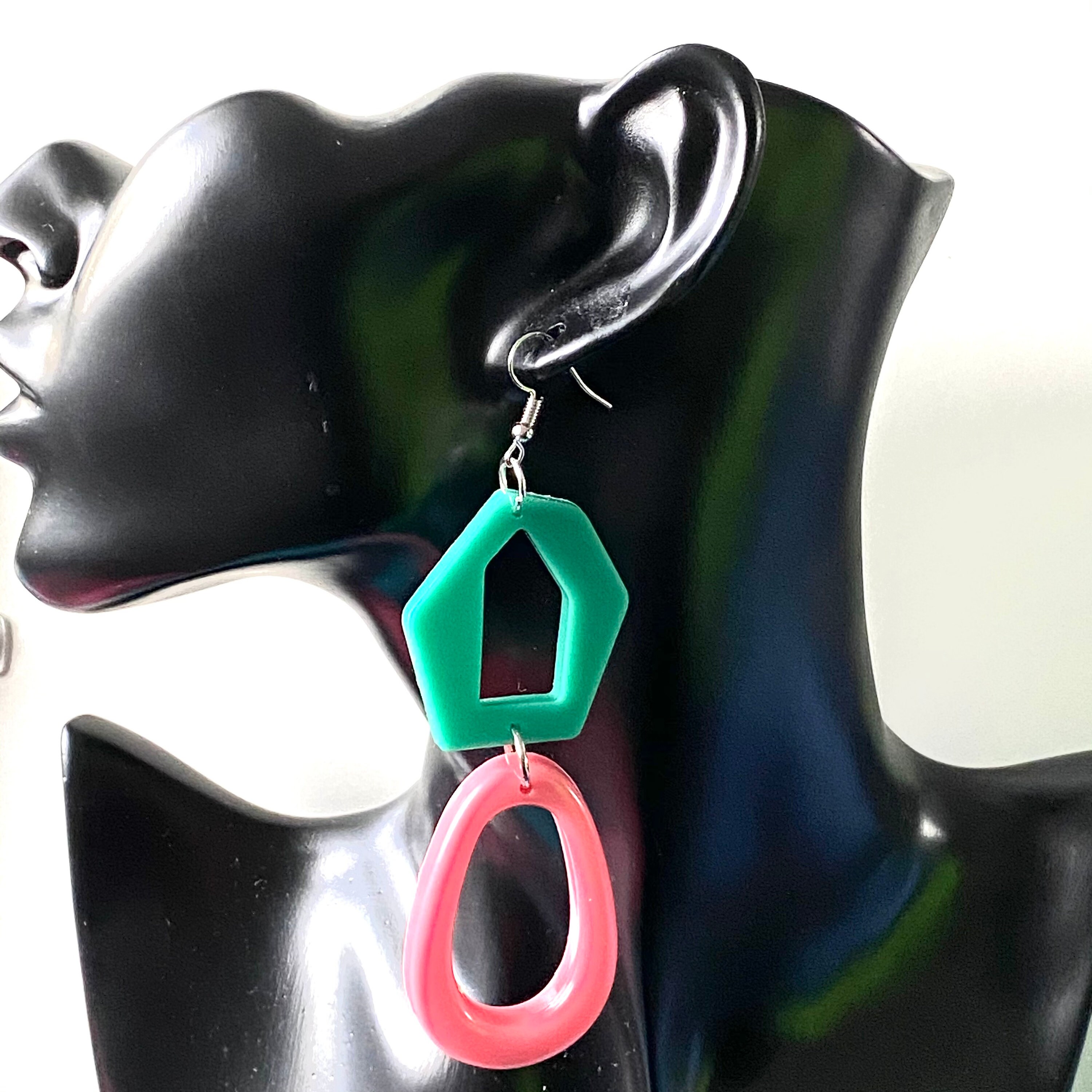 AKA Pink/green Abstract Combo - Etsy