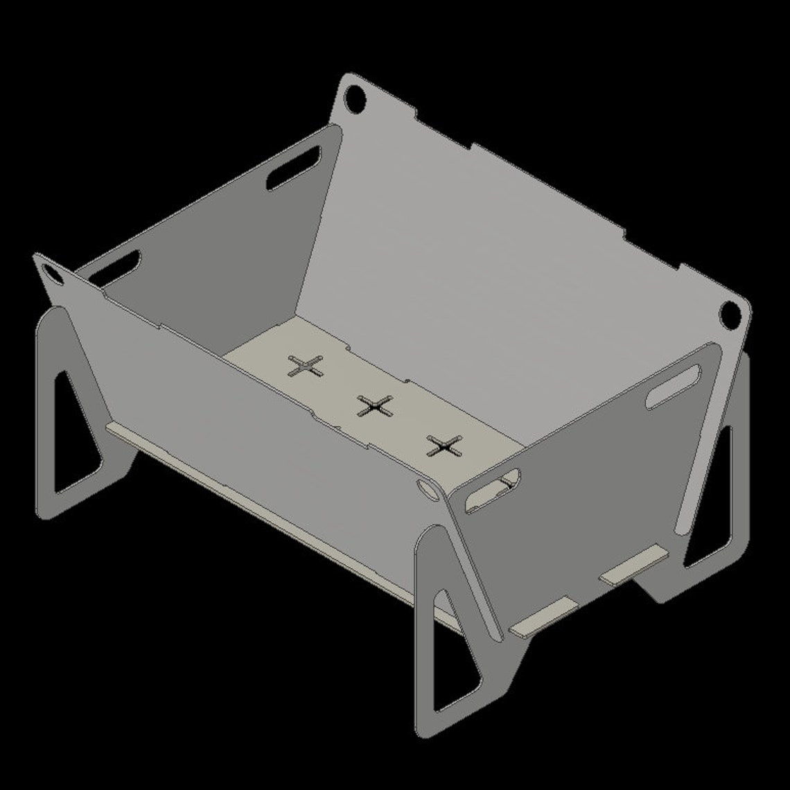 Flat-pack , Collapsible, Portable Fire Pit, Firepit Realtree Camping ...