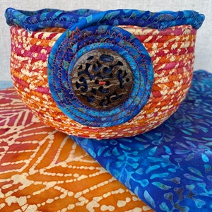 Batik Rope Bowl - Etsy
