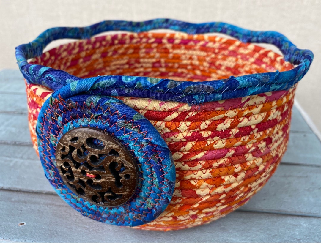 Batik Rope Bowl - Etsy