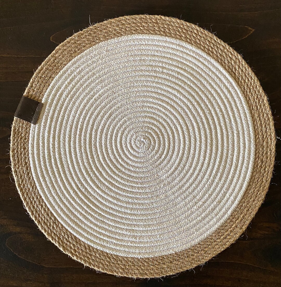 Rope and Jute Table Mat - Etsy