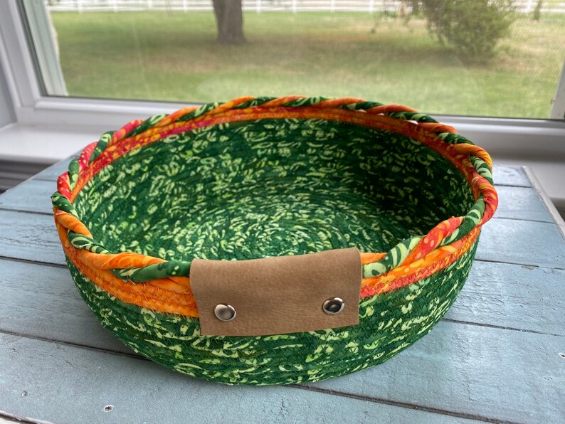 Large Batik Rope Bowl - Etsy