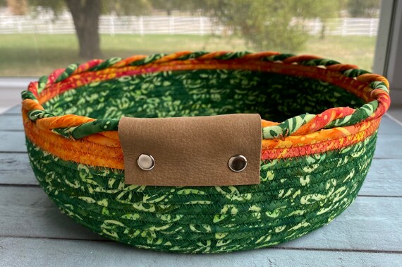 Large Batik Rope Bowl - Etsy