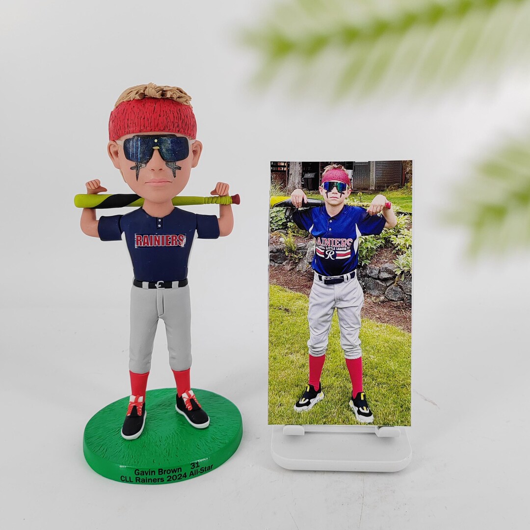 Baseball Custom Bobblehead From Photo, Best Gift for Dad and Boss ...