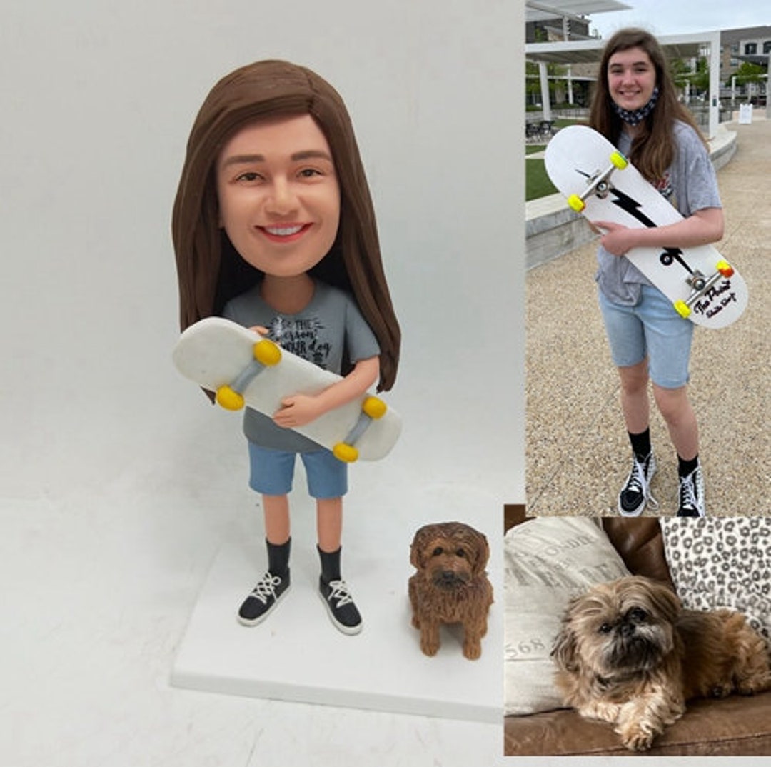 Custom Bobbleheads With Dog From Photo, Personalized Bobblehead With ...