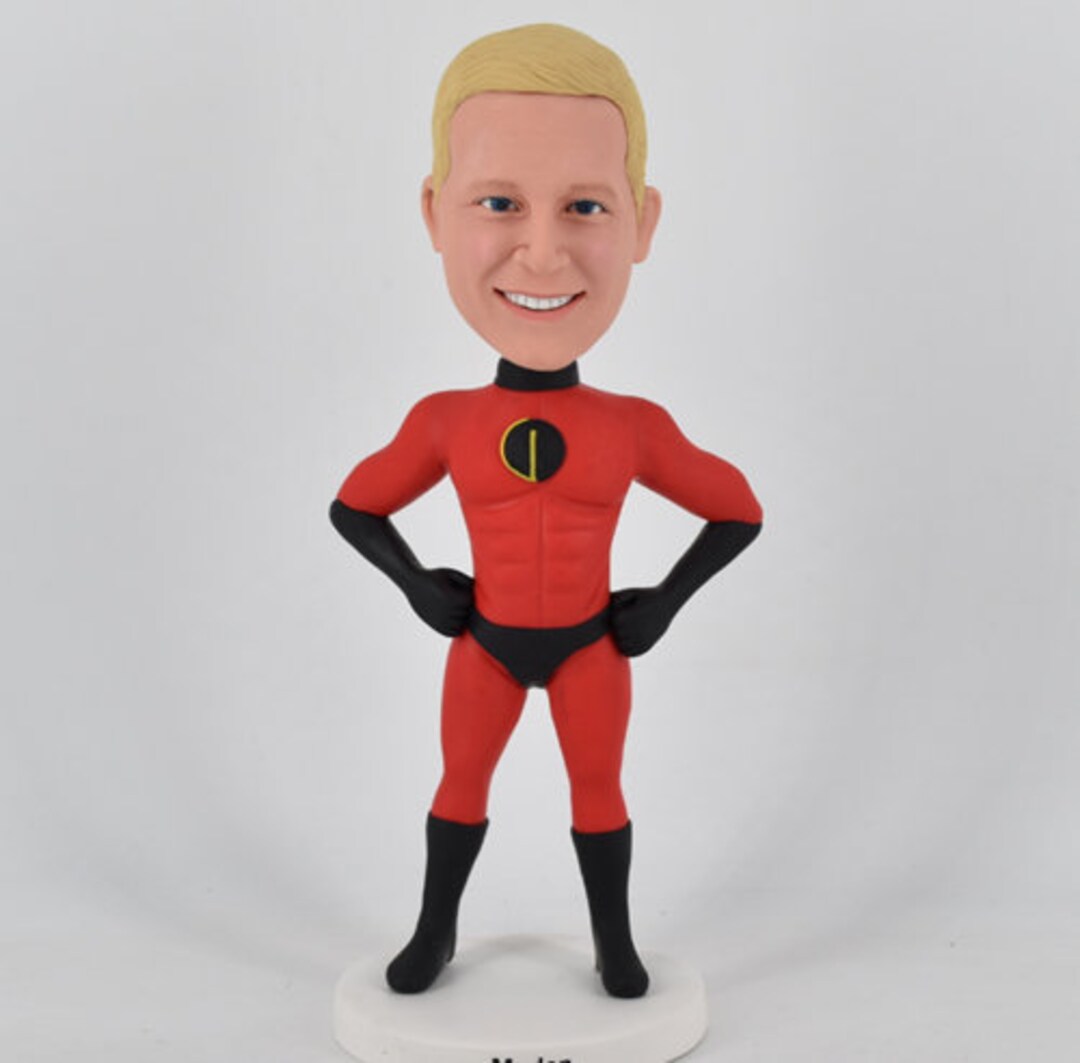 Custom Bobblehead Mr Incredible, Personalized Bobblehead Gift for ...