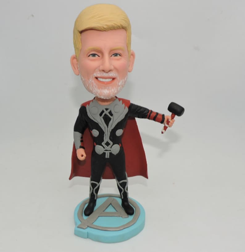Custom Thor Bobbleheads Personalized Thor Bobblehead - Etsy