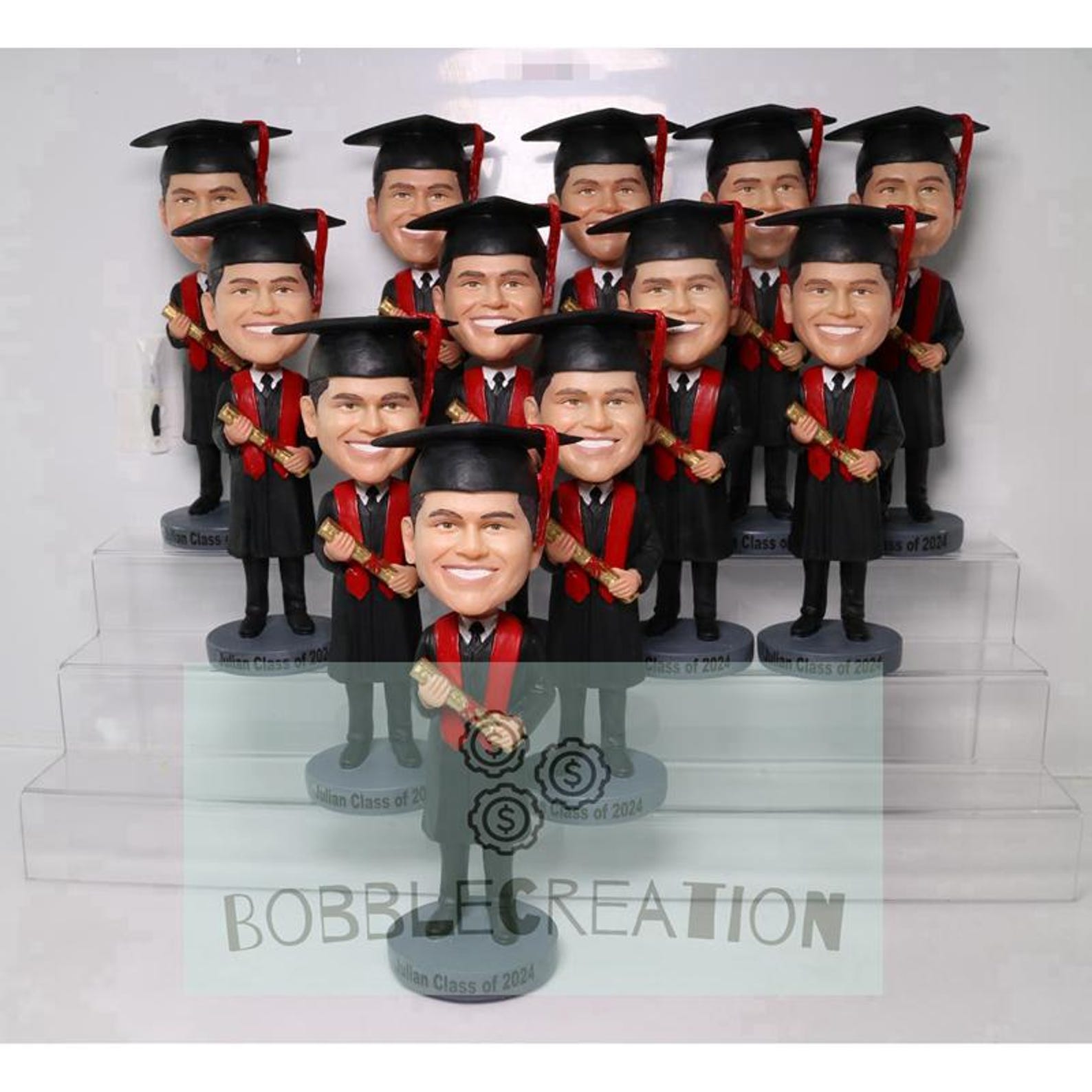 Custom Graduation Bobbleheads Bulk 50 or 100+, Wholesales Graduation ...