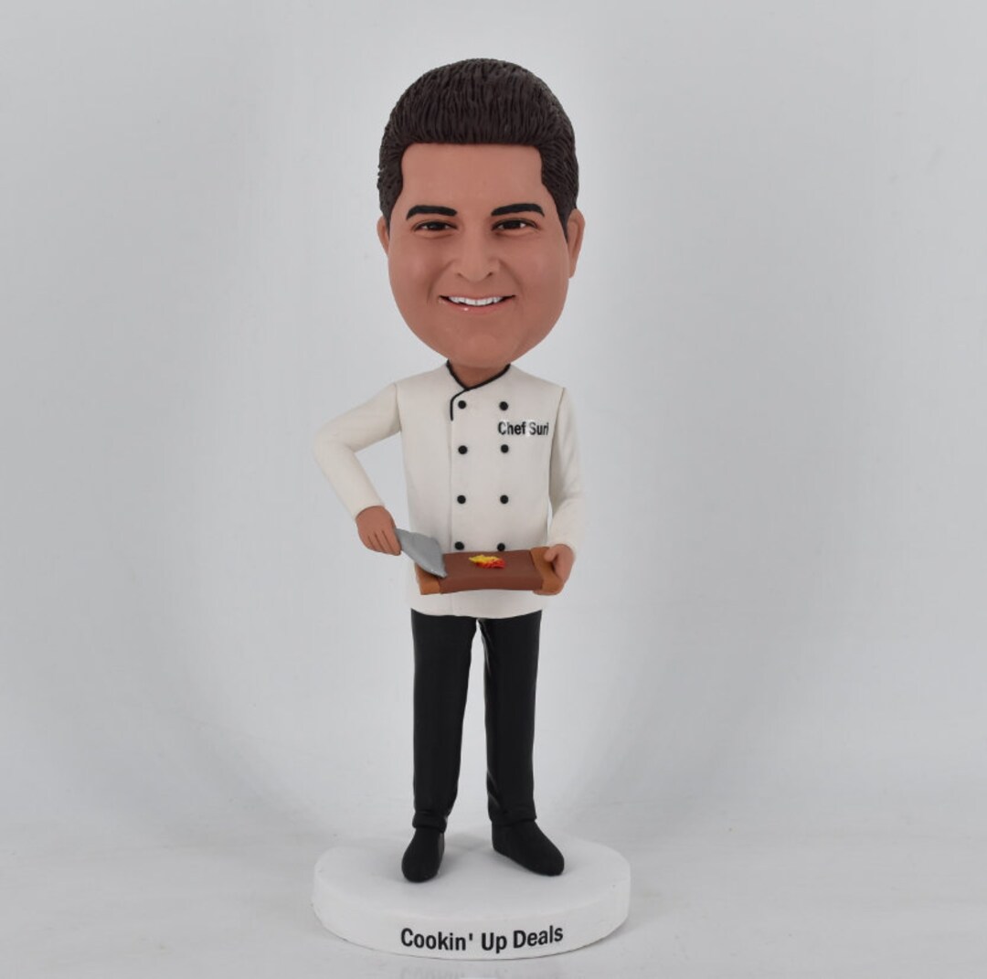 Chef Custom Bobblehead Chef Bobblehead Perosnalized Chef - Etsy