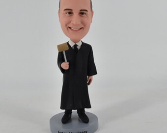 Custom Bobblehead Female Judge - Etsy