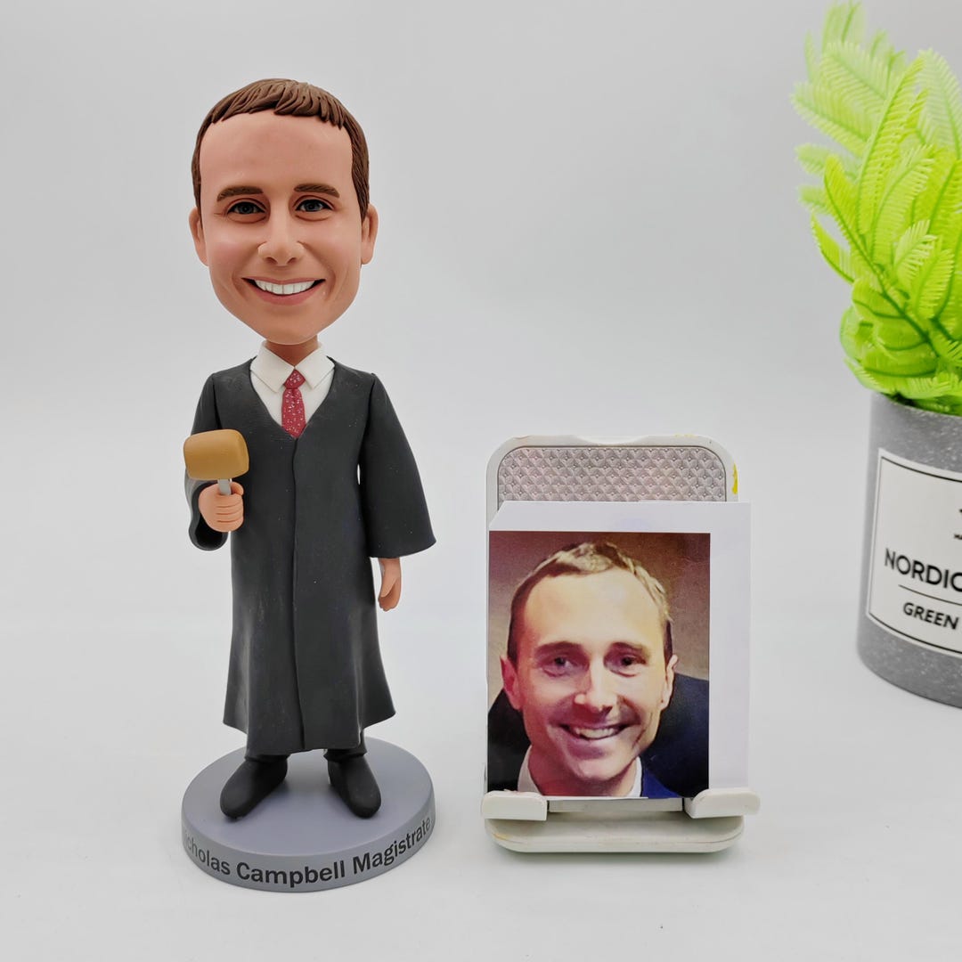 Judge Bobblehead, Custom Gift for Judge, Personalized Judge Bobblehead ...