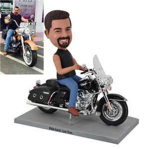 Custom Bobblehead on Harley Davidson, Personalized Bobblehead Doll on ...