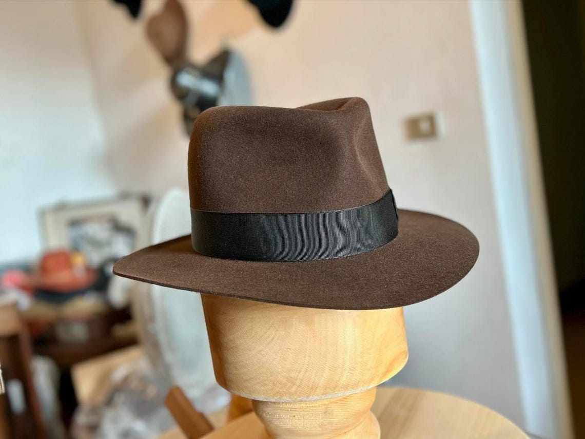Indy Temple Fedora (rabbit) - Etsy