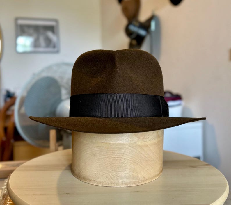 Indy Crusade Fedora (sable Rabbit) - Etsy