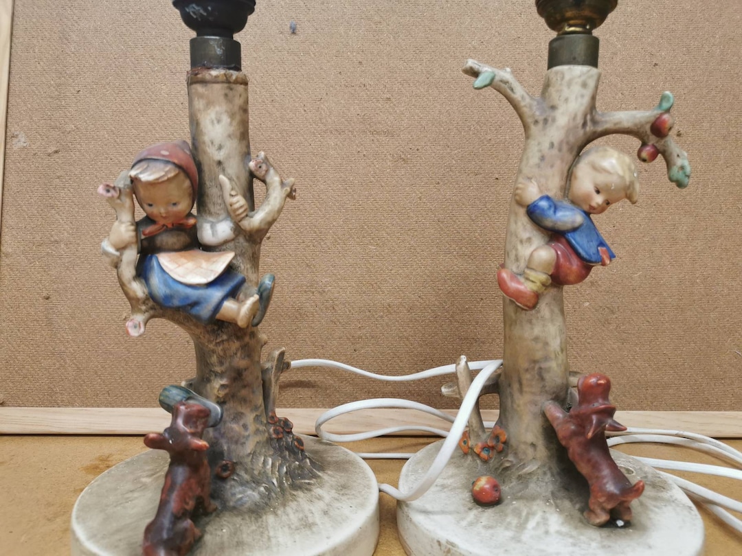 Pair of Original Pre-war Goebel-hummel Table Lamps - Etsy