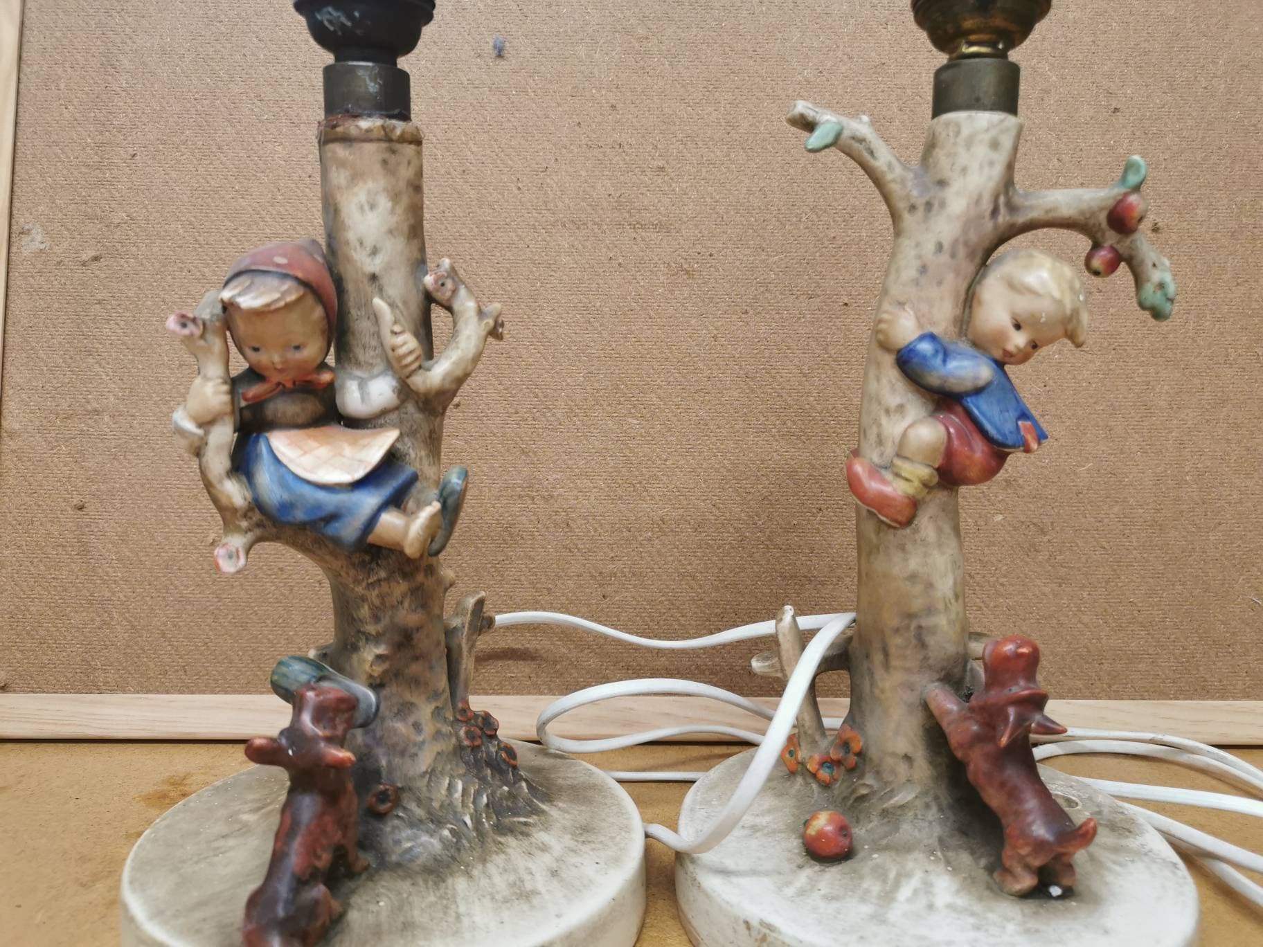 Pair of Original Pre-war Goebel-hummel Table Lamps - Etsy