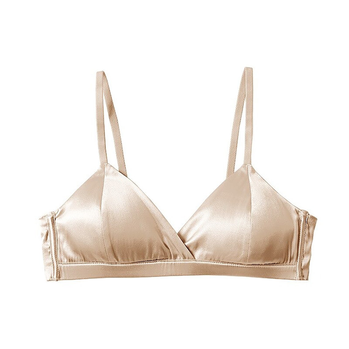 Premium Mulberry Silk Bralette, Petite Bra, Wire Free Bra, Silk Bra ...