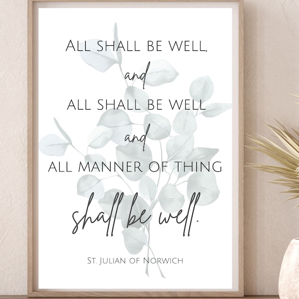 All Shall Be Well - Etsy