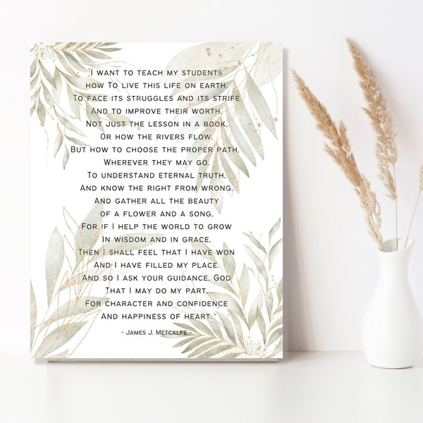 Principal Poem - Etsy