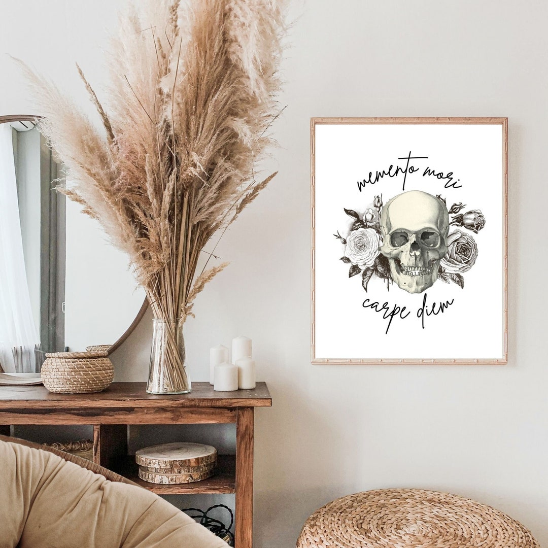 Memento Mori Printable Poster Traditional Catholic Digital Wall Art for ...