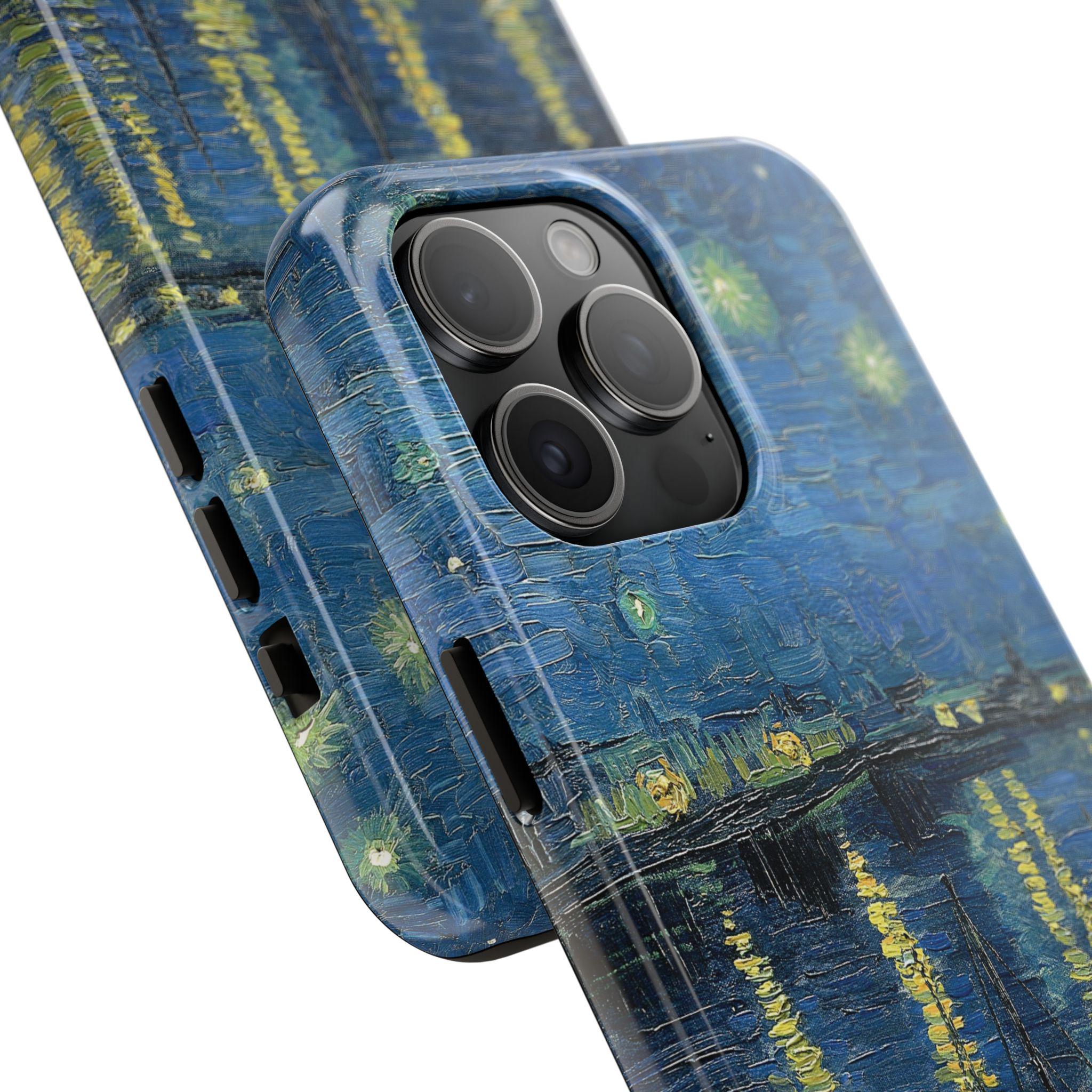 Van Gogh Starry Night Over the Rhone, iPhone Case, Vintage Landscape ...