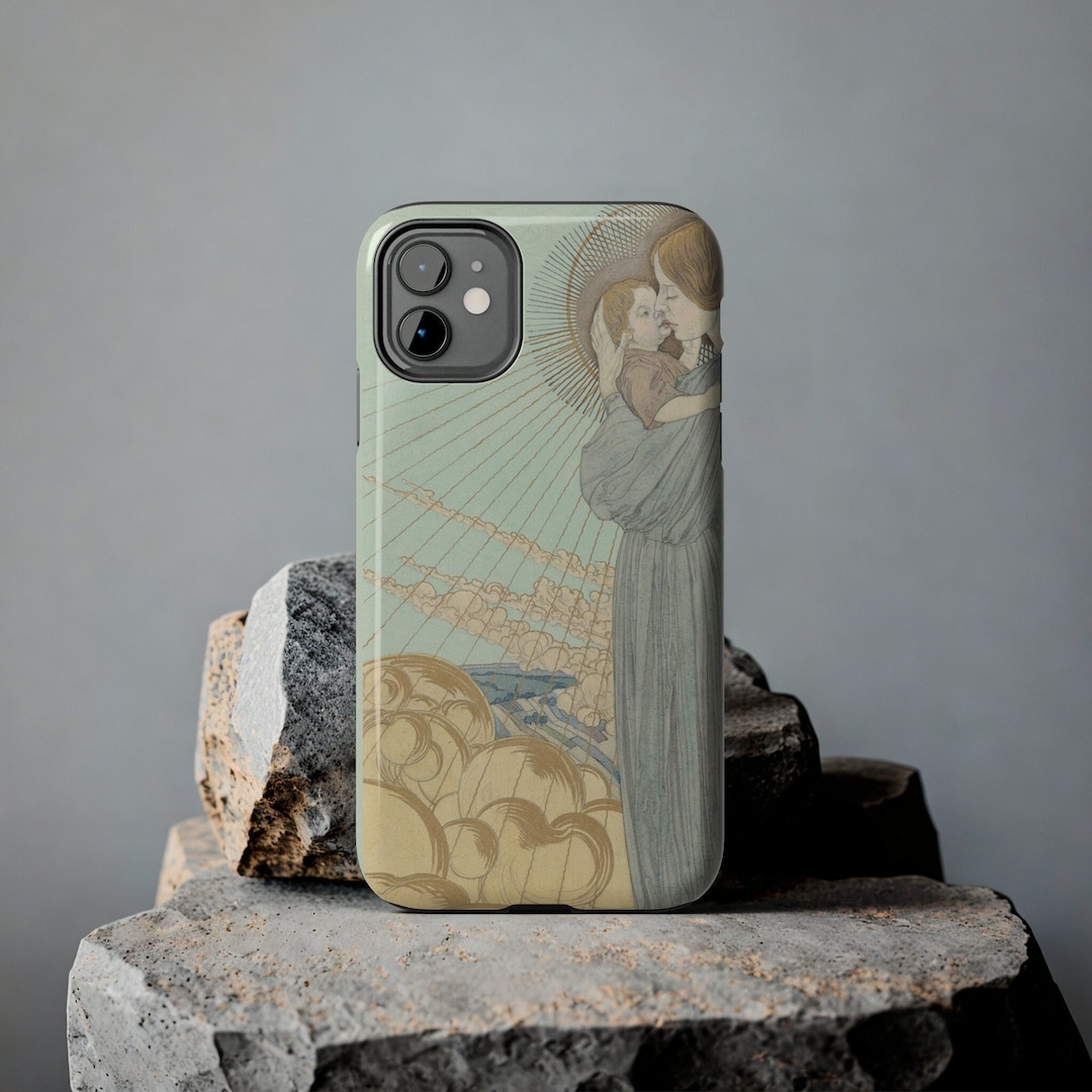 Virgin Mary and Jesus Tough Phone Case, Christ Lord Christian iPhone ...