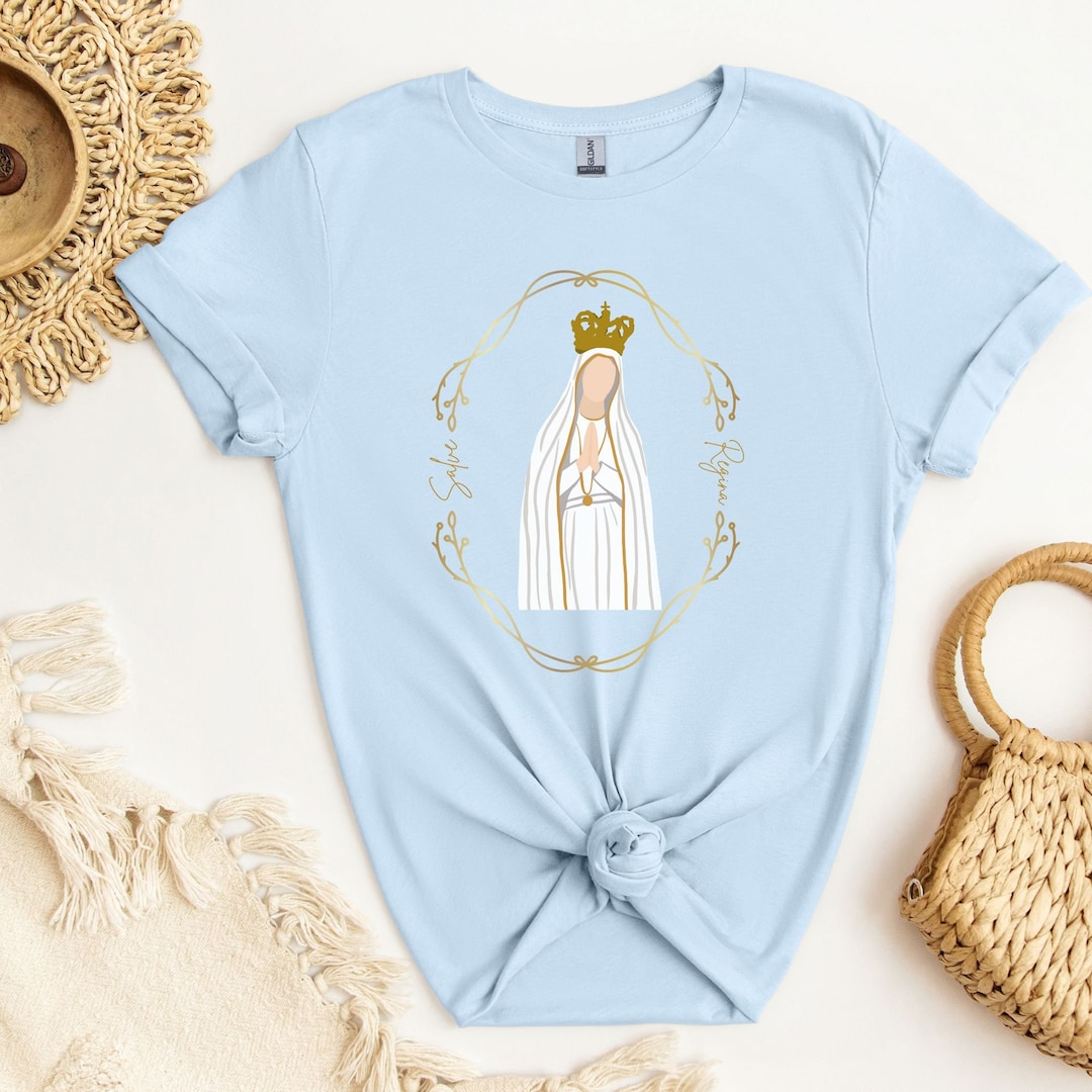 Traditional Catholic T Shirt Virgin Mary Shirt Salve Regina Tshirt ...