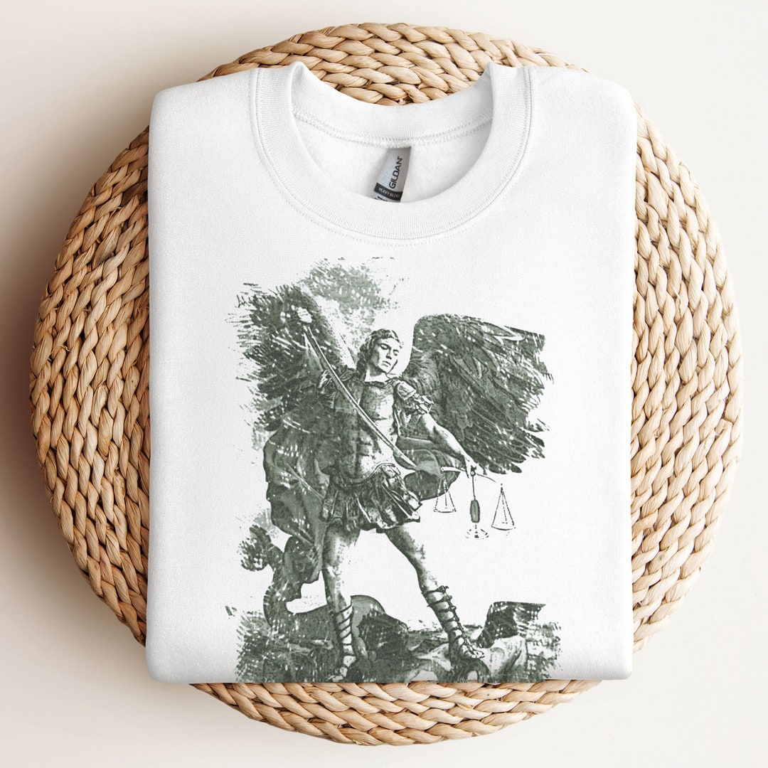 St Michael Archangel Shirt Traditional Catholic Sweatshirt Saint ...
