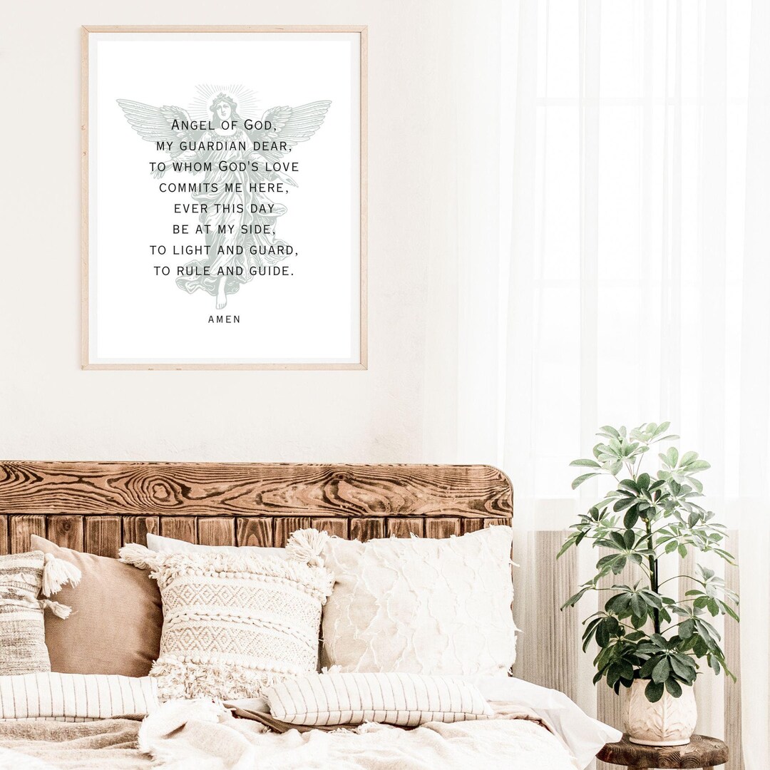 Guardian Angel of God Prayer PRINTABLE Poster, Traditional Catholic ...
