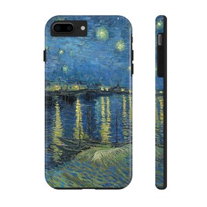 Van Gogh Starry Night Over the Rhone, iPhone Case, Vintage Landscape ...
