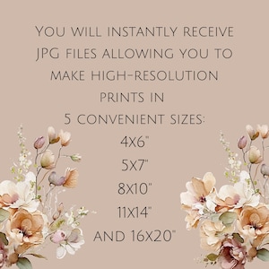 He is Risen, Wildflowers Minimalist Easter Decor, Floral Printable ...