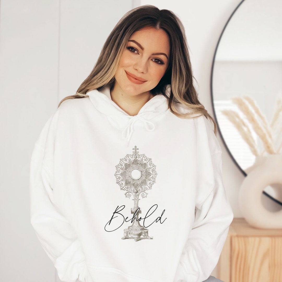 Traditional Catholic Hoodie Eucharist Sweatshirt Gift for Catholic ...