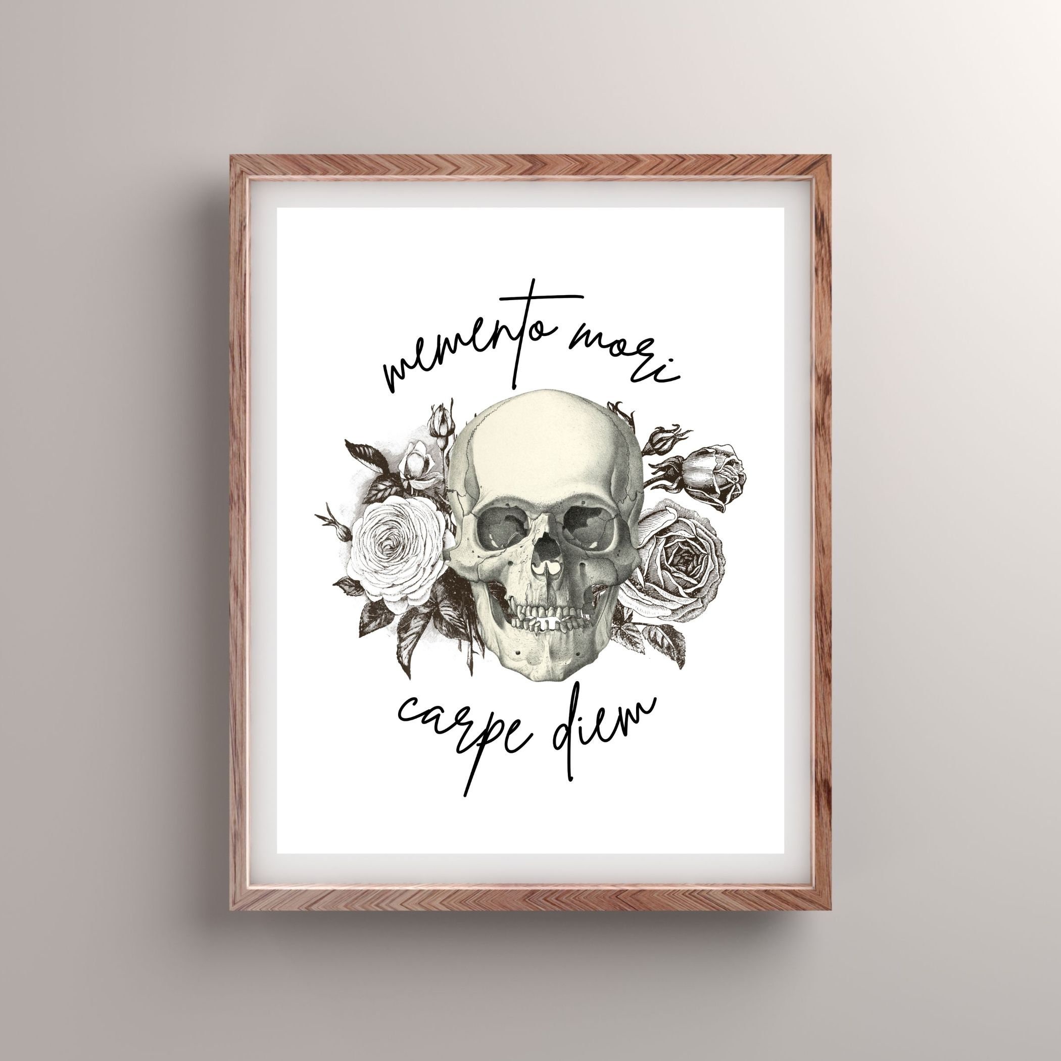 Memento Mori Printable Poster Traditional Catholic Digital Wall Art for ...