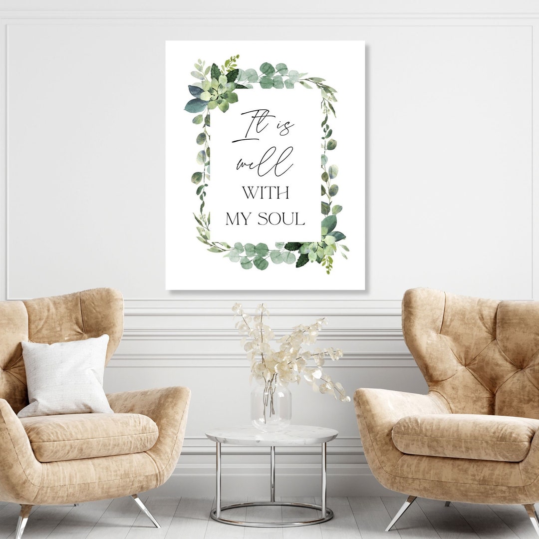 Custom Bible Verse Canvas Sign Personalized Scripture Artwork Christian ...