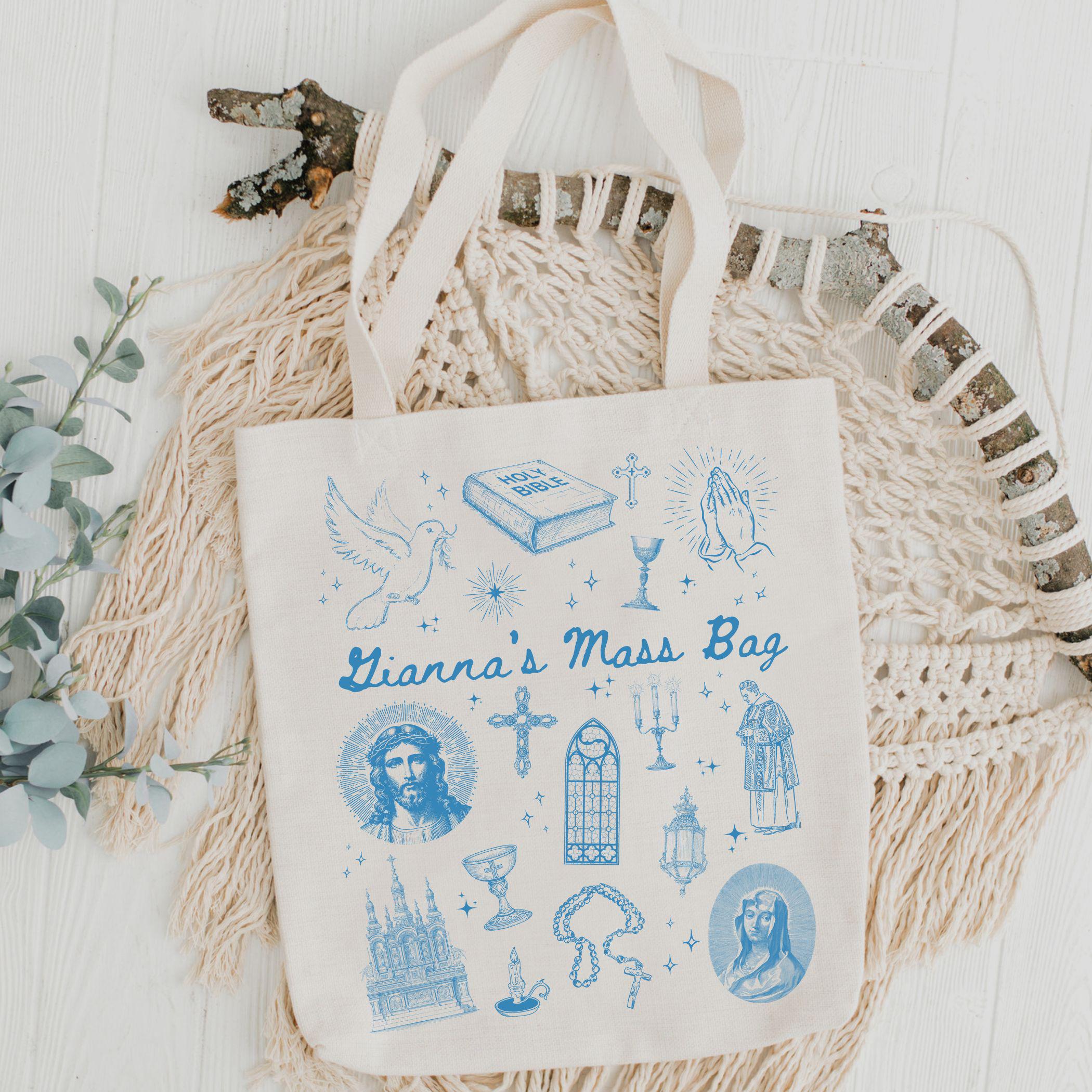 Personalized Catholic Mass Bag, Custom Church Bag for Kids, Customized ...