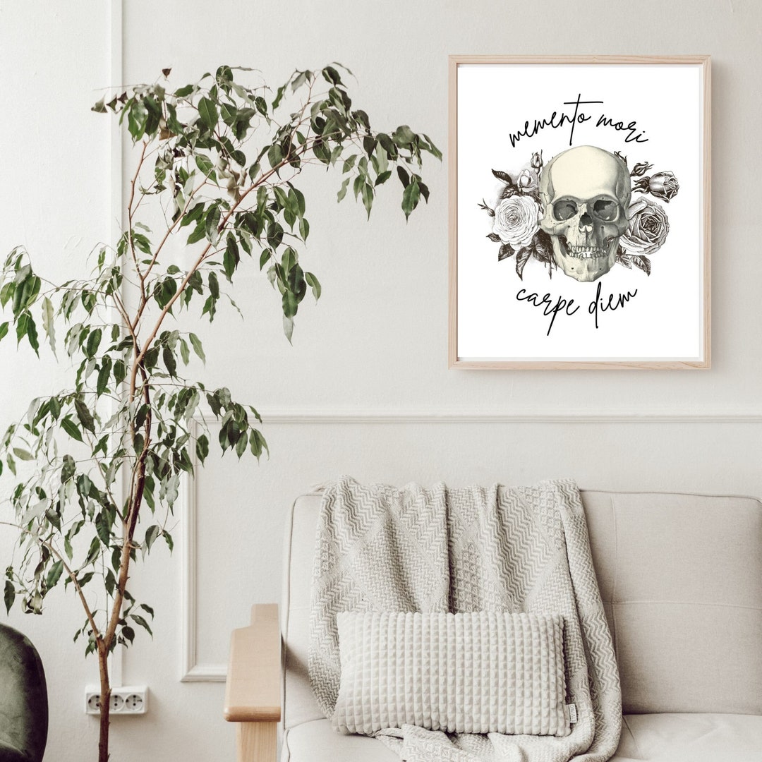Memento Mori Printable Poster Traditional Catholic Digital Wall Art for ...