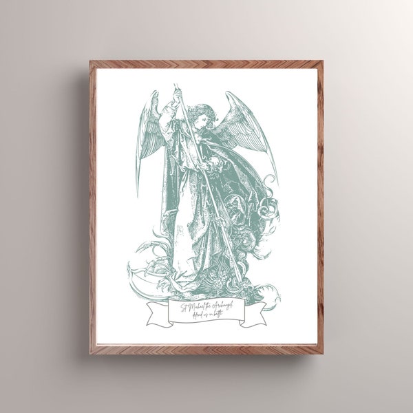 St Michael Wall Art - Etsy