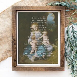 Saint Patrick Breastplate PRINTABLE Poster, Christ With Me Prayer ...