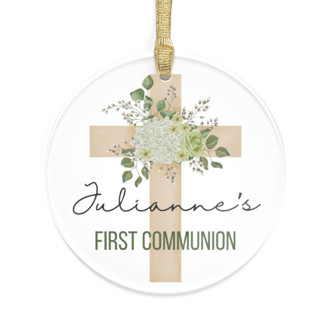 Personalized First Communion Gift, Custom Ornament, Religious Decor ...